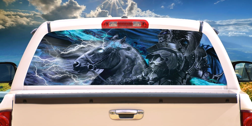 SignMission Storm King Rear Window Graphic truck view thru vinyl decal ...