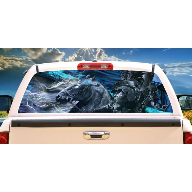 SignMission Storm King Rear Window Graphic truck view thru vinyl decal ...