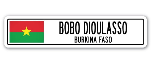 SignMission SSC-Bobo Dioulasso Bf Street Sign - Bobo Dioulasso, Burkina ...
