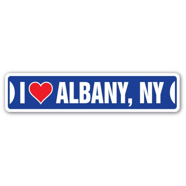 SignMission Street Sign - I Love Albany, New York - Walmart.com