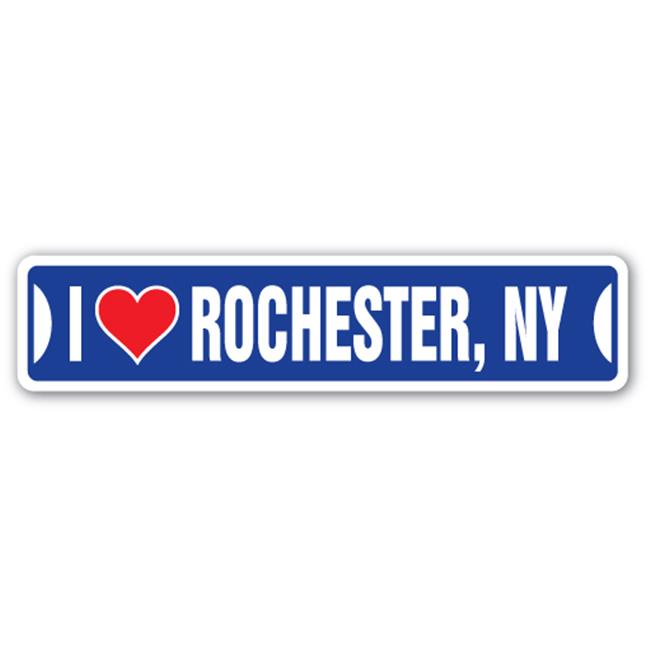 SignMission Street Sign - I Love Rochester, New York - Walmart.com