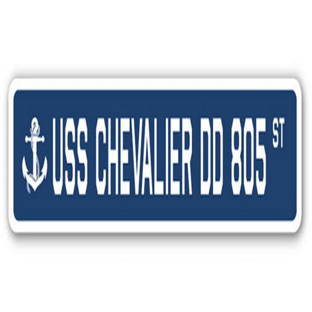 SignMission USS Chevalier DD 805 Street Sign - US Navy Ship Veteran ...