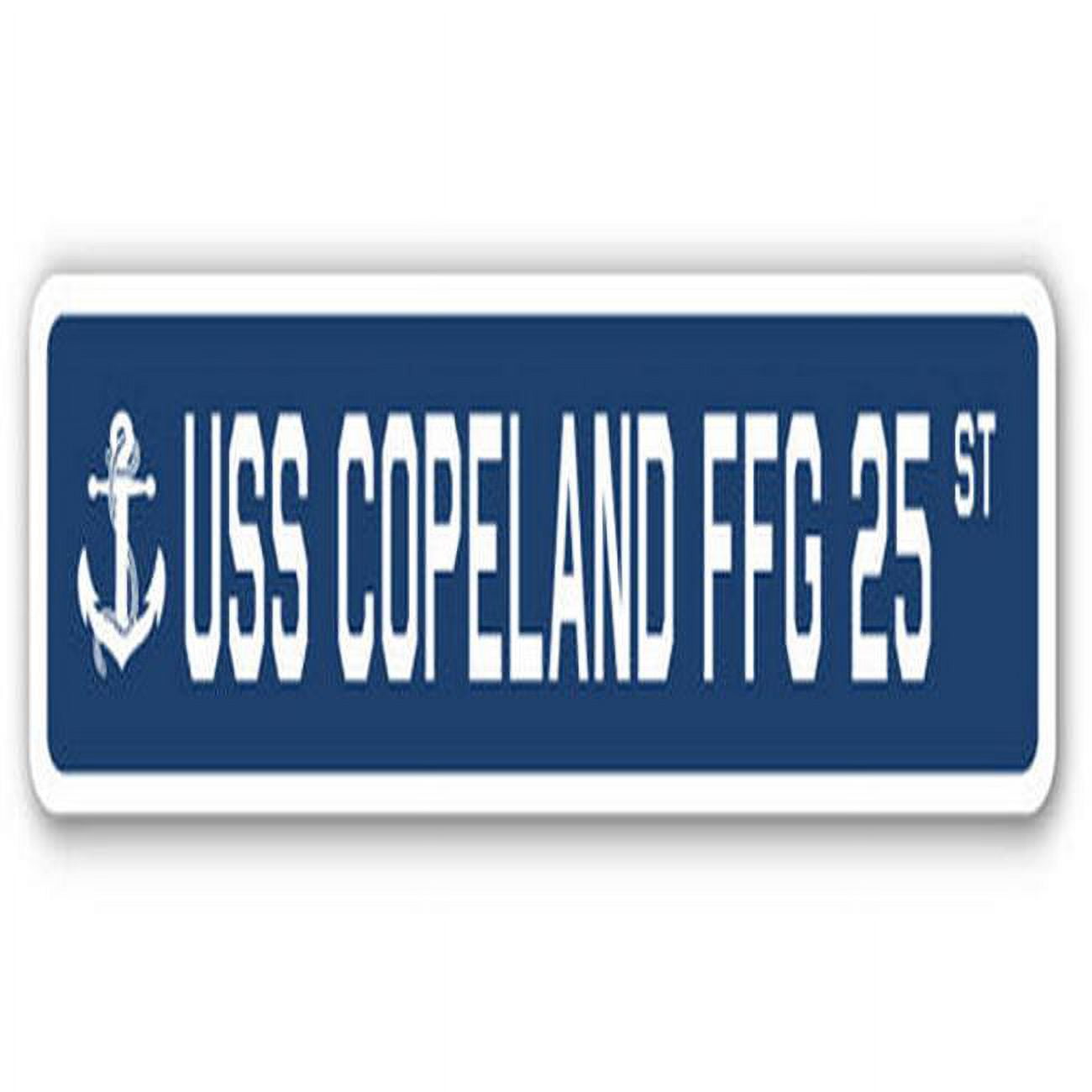 SignMission USS Copeland FFG 25 Street Sign - US Navy Ship Veteran ...