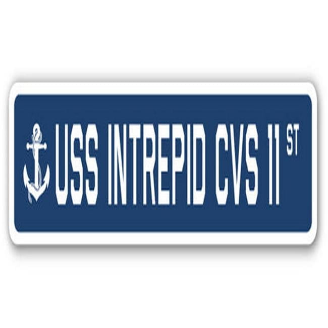 USS INTREPID CVS 11 Street Sign us navy ship veteran sailor gift ...