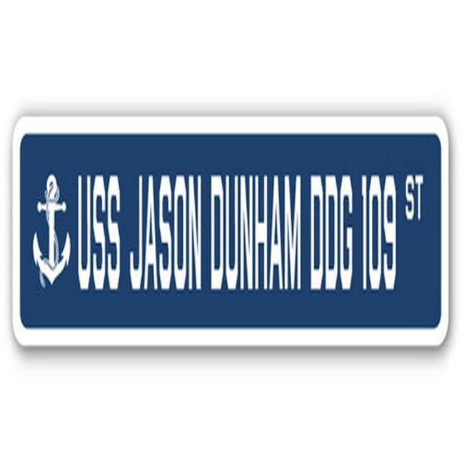 SignMission USS Jason Dunham DDG 109 Street Decal - US Navy Ship ...