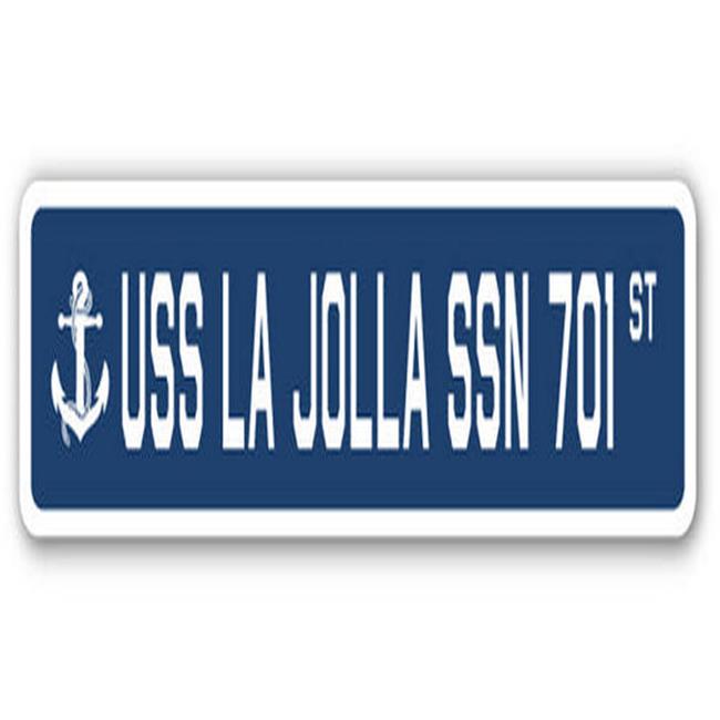 SignMission USS La Jolla SBN 701 Street Sign - US Navy Ship Veteran ...