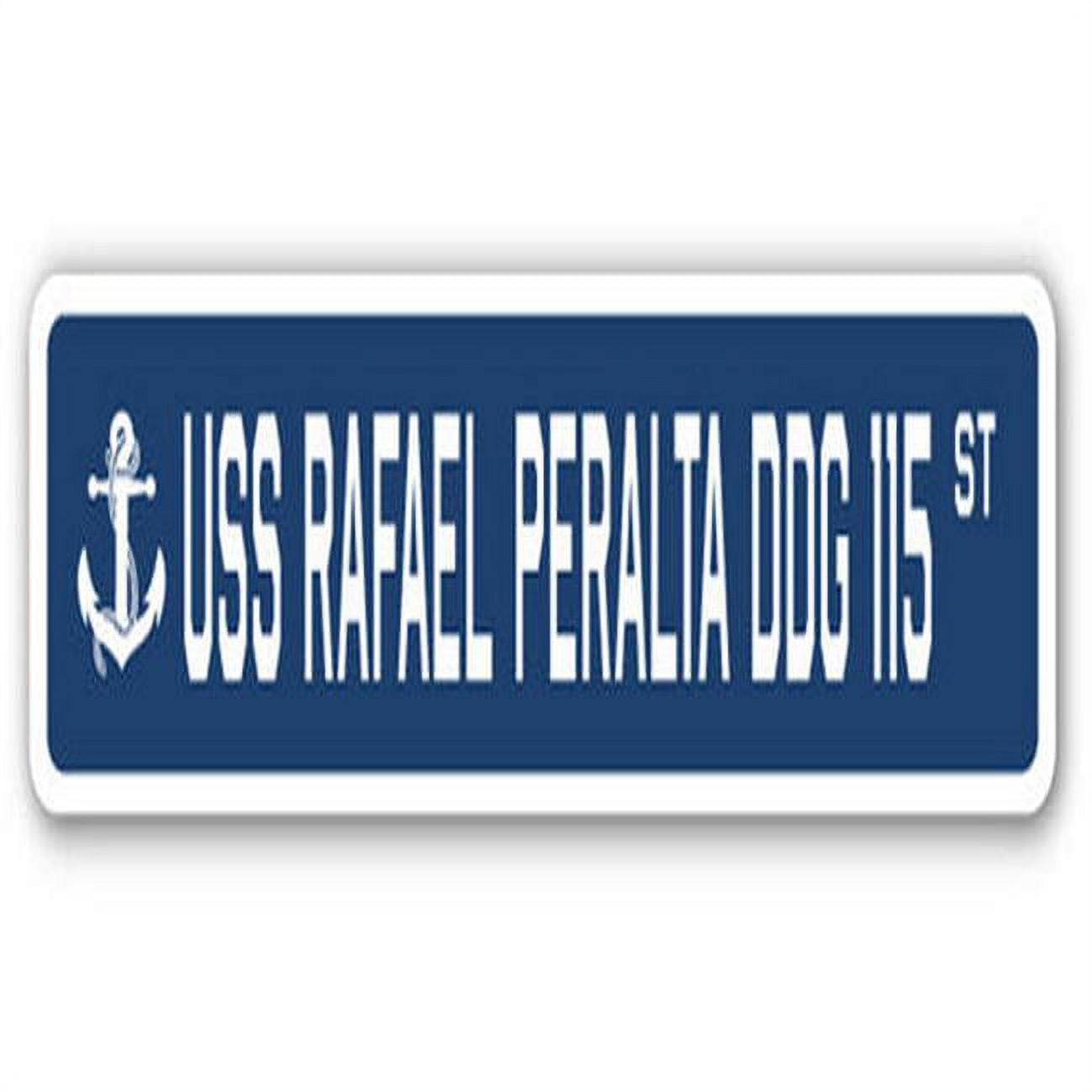 SignMission USS Rafael Peralta DDG 115 Street Sign - US Navy Ship ...