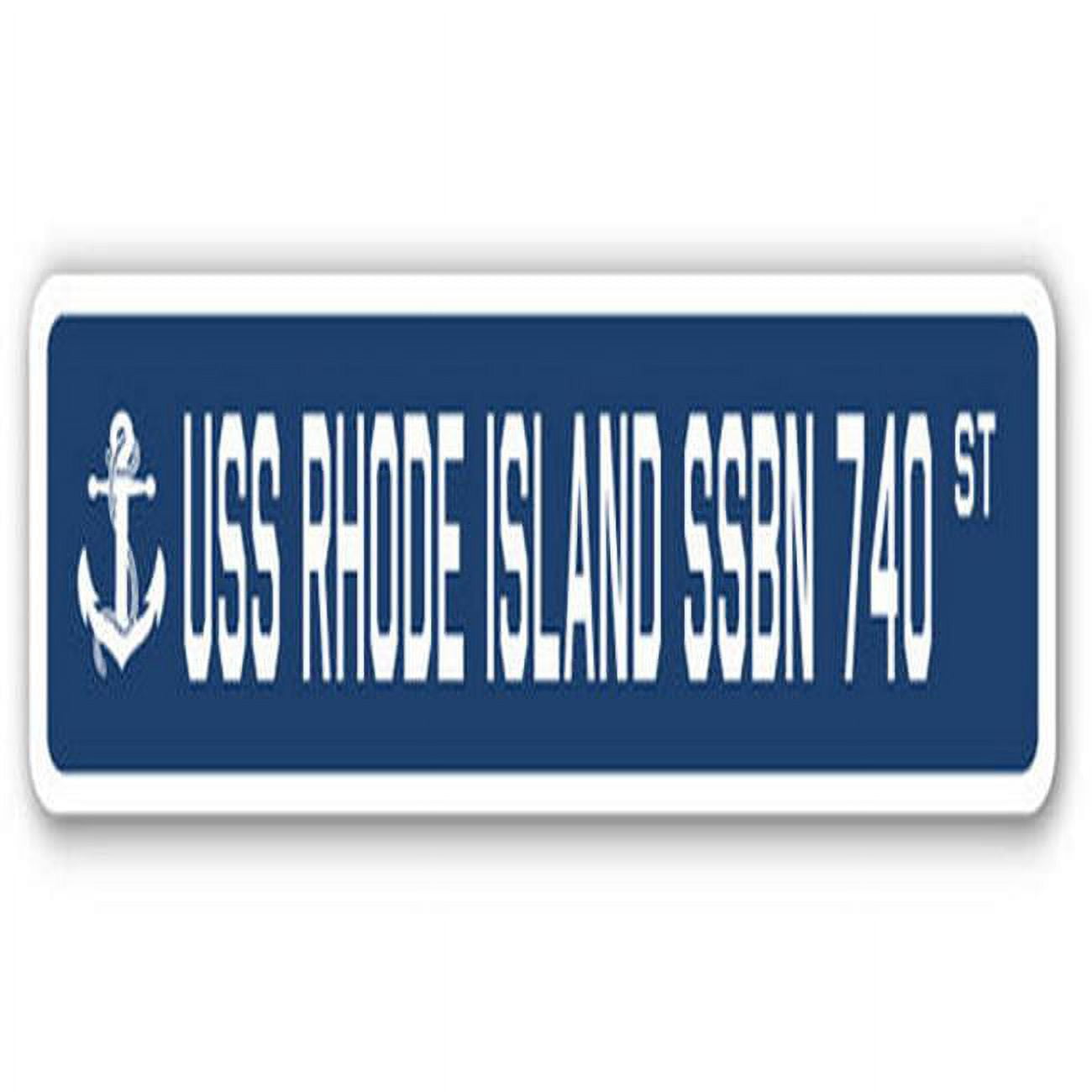 SignMission USS Rhode Island SSBN 740 Street Sign - US Navy Ship ...