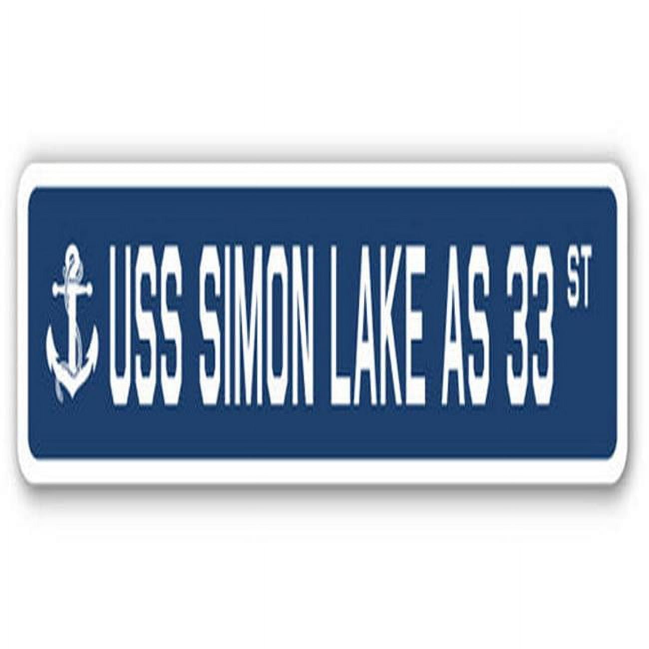 SignMission USS Simon Lake As 33 Street Sign - US Navy Ship Veteran ...