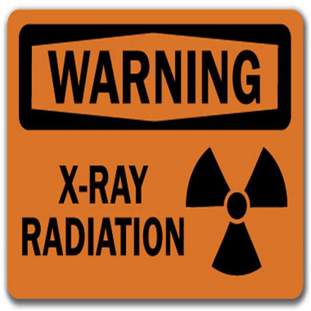SignMission 10 x 14 in. Warning Sign for X-Ray Radiation - OSHA Safety ...