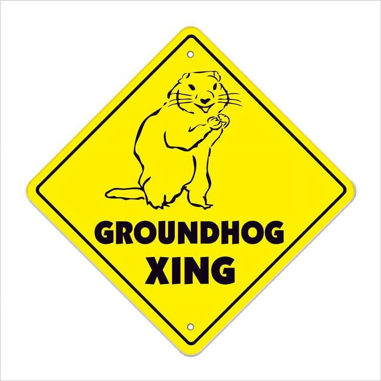 SignMission 20 in. Groundhog Zone Xing Crossing Sign - Walmart.com