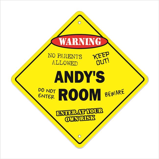 SignMission X-Andys Room 12 x 12 in. Crossing Zone Xing Room Sign ...