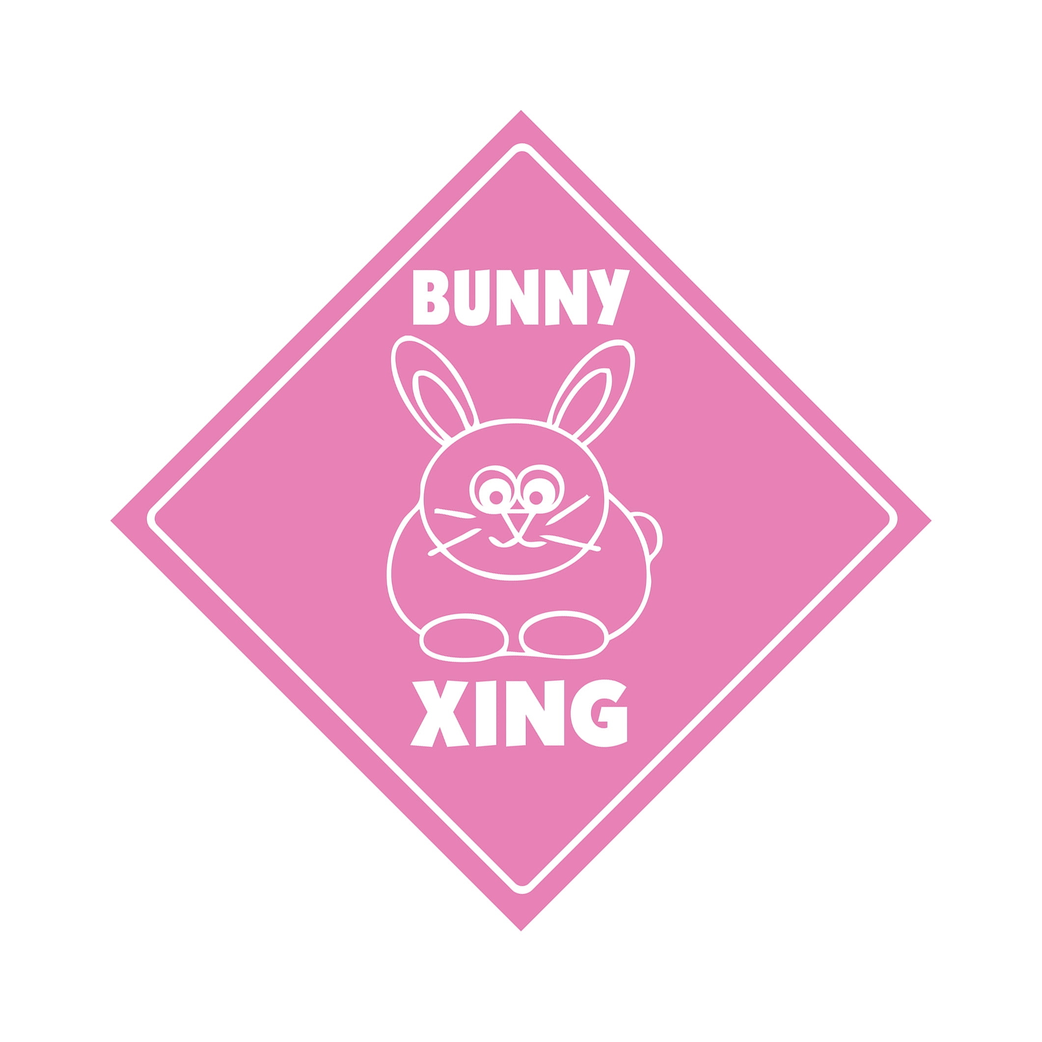 SignMission X-BUNNY 12 in. Bunny Zone Xing Crossing Sign - Walmart.com