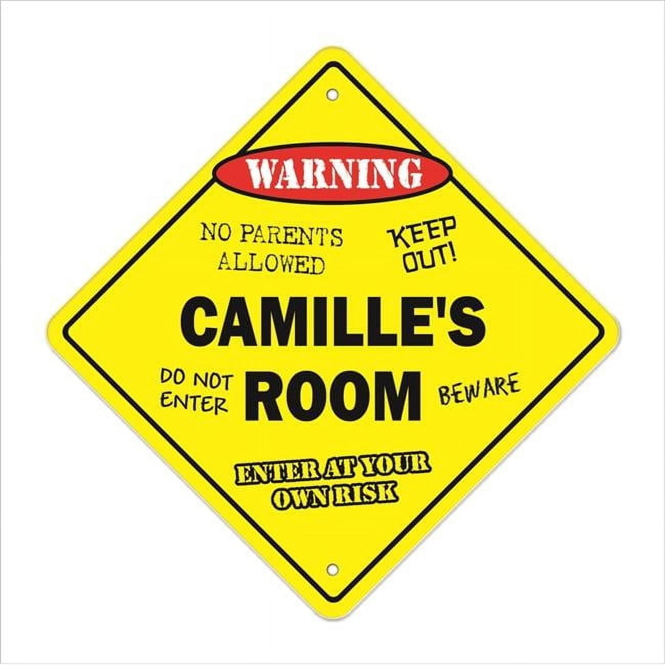 SignMission X-Camilles Room 12 x 12 in. Crossing Zone Xing Room Sign ...
