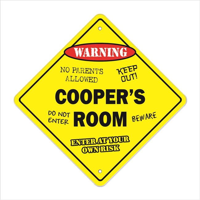 SignMission X-Coopers Room 12 x 12 in. Coopers Room Crossing Zone Xing ...