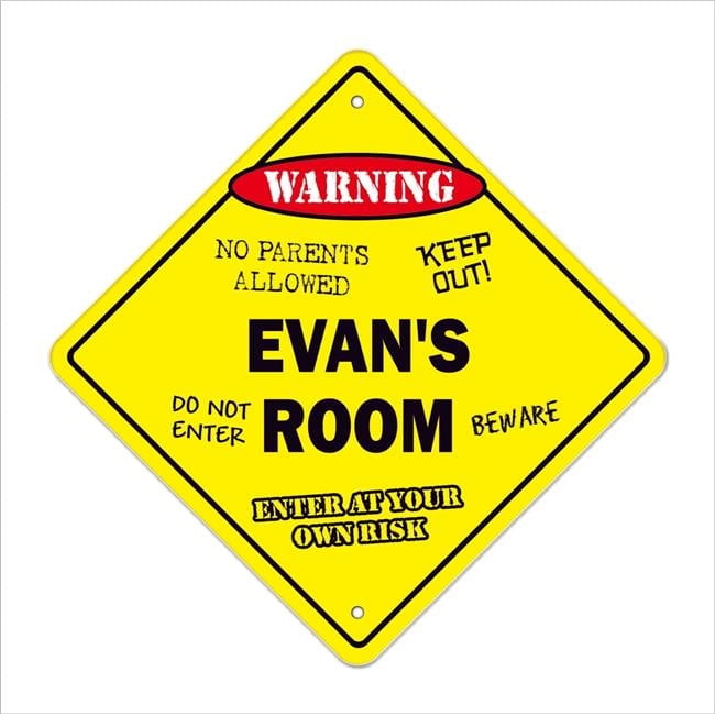 SignMission X-Evans Room 12 in. Evans Crossing Zone Xing Room Sign ...