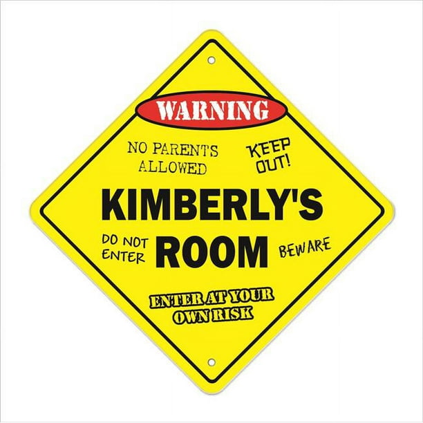 SignMission X-Kimberlys Room 12 x 12 in. Crossing Zone Xing Room Sign ...