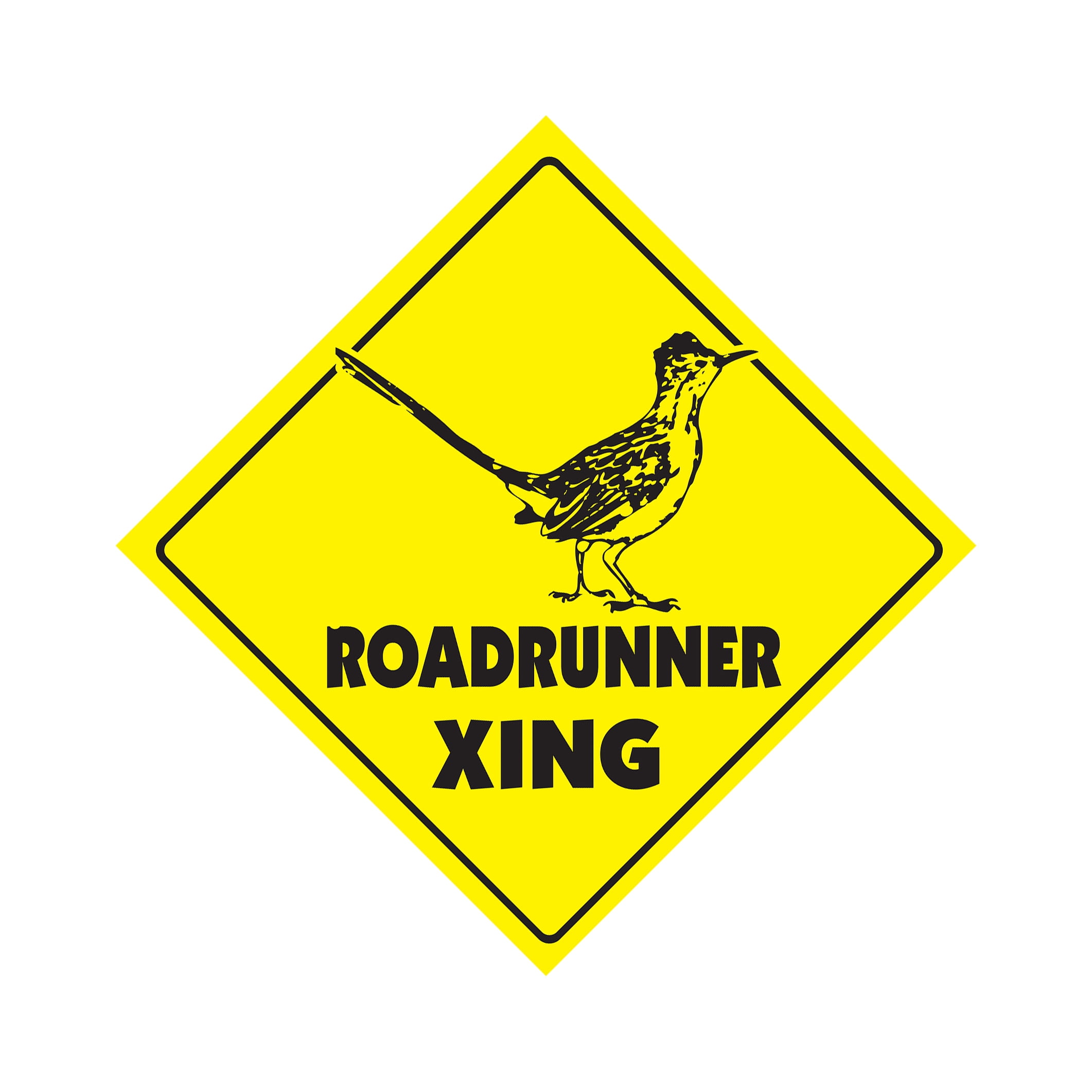 SignMission X-ROADRUNNER 12 x 12 in. Zone Xing Crossing Sign ...