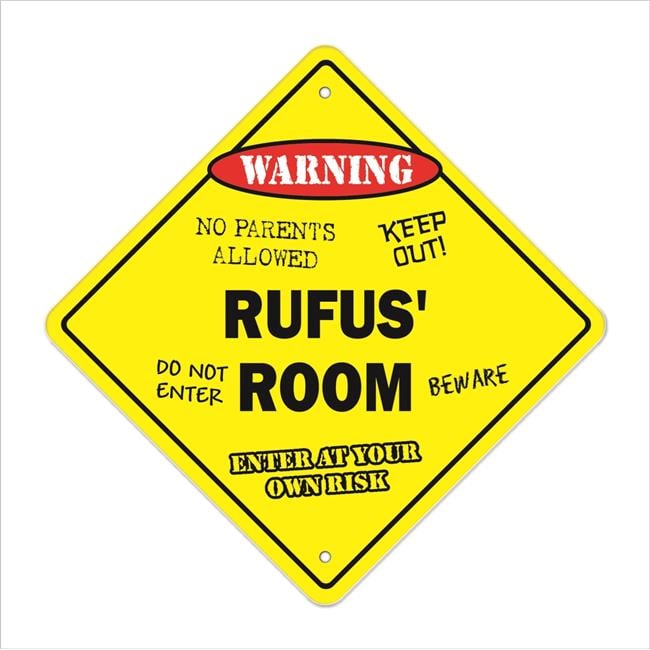 SignMission X-Rufus Room 12 x 12 in. Crossing Zone Xing Room Sign ...