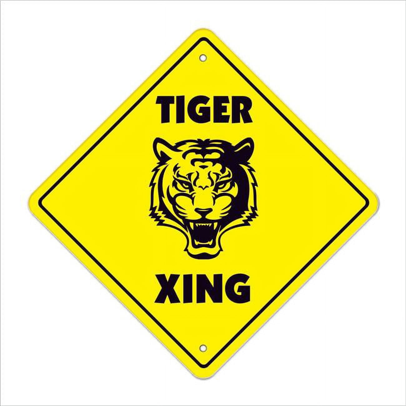 SignMission 12 in. Tiger Zone Xing Crossing Sign - Walmart.com