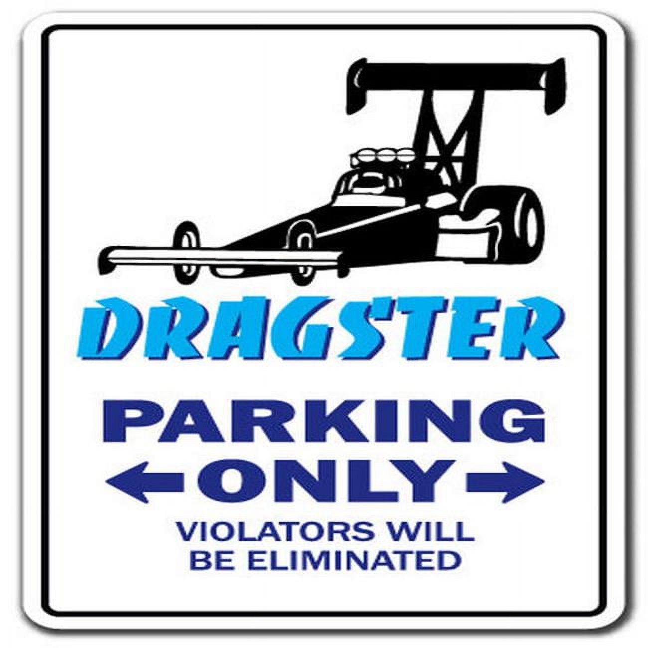 SignMission Z-1014-Dragster 14 in. Dragster Sign - Drag Racing Sports ...