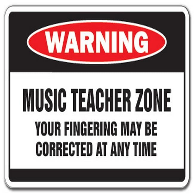 SignMission Z-1014-Music Teacher Music Teacher Zone Warning Sign ...