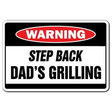 King Of The Grill Dad's Cooking Funny BBQ Tin Metal Sign Yard Patio ...