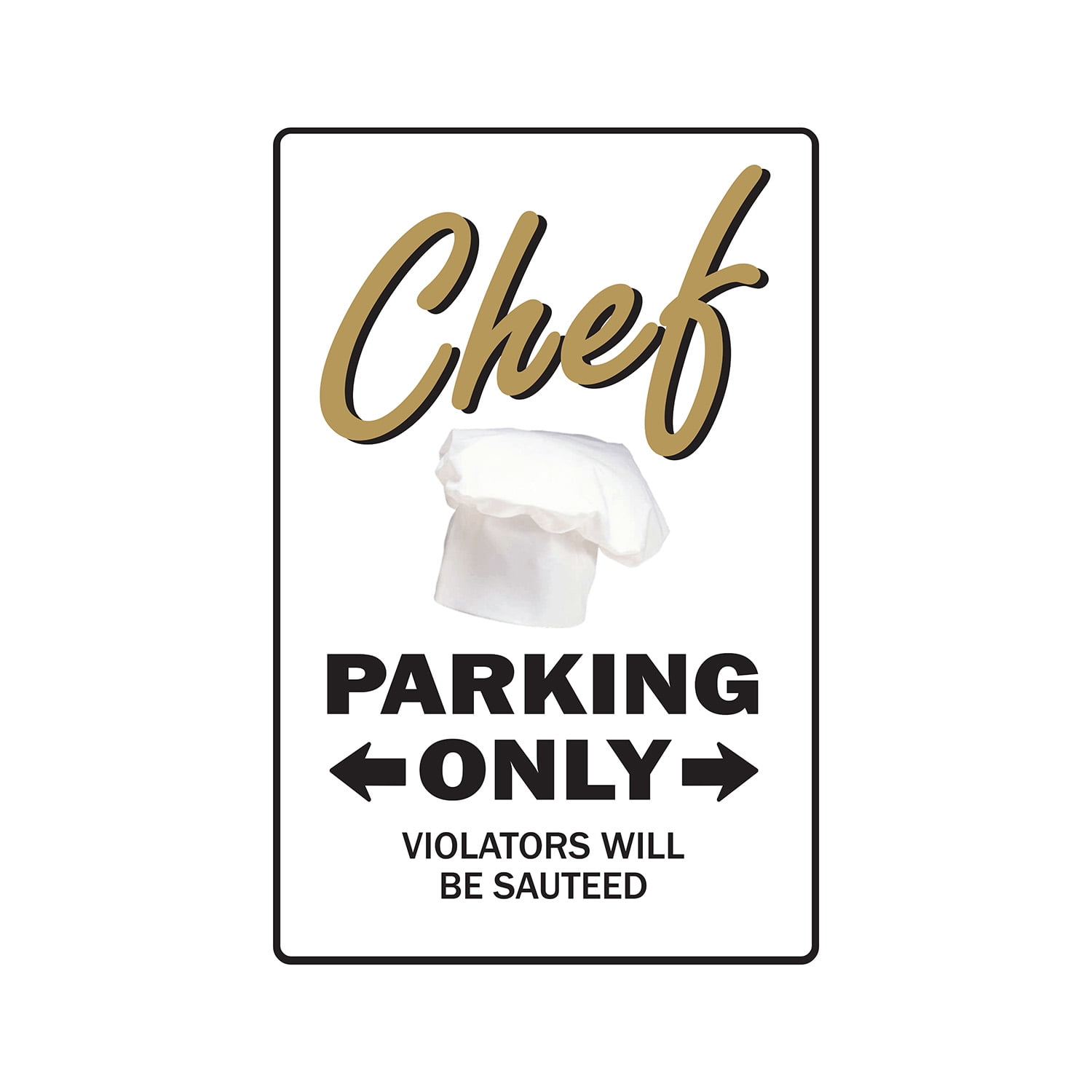 SignMission Z-1117-Chef 7 in. Chef Sign - Restaurant Cook Signs Sous ...