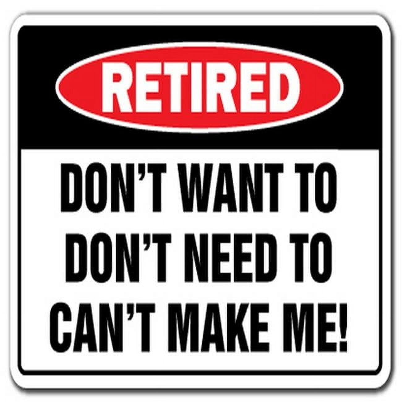 SignMission Z-1320-Retired 20 in. Retired Warning Sign - Retirement ...