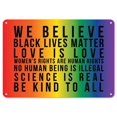 SignMission Z-710-BLM7 BLM Plastic Sign - Black Lives Matter We Believe ...