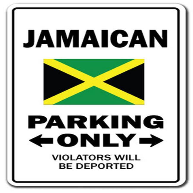 SignMission Z-A-1014-Jamaica Jamaican Parking Aluminum Sign - Walmart.com