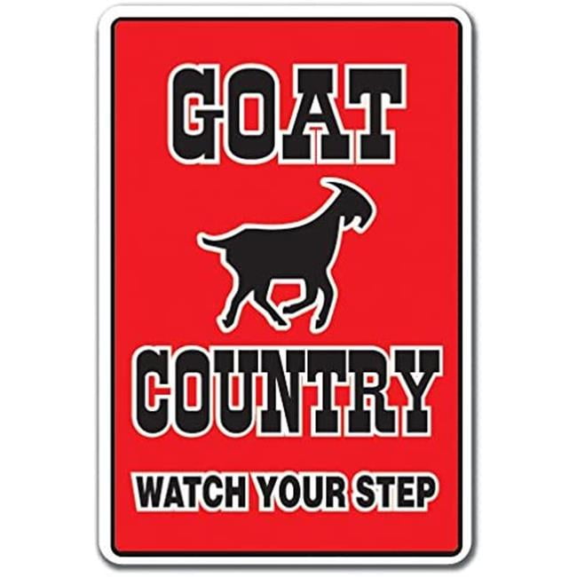 SignMission Z-A-1824-Goat Country Goat Country Aluminum Sign for Farm ...