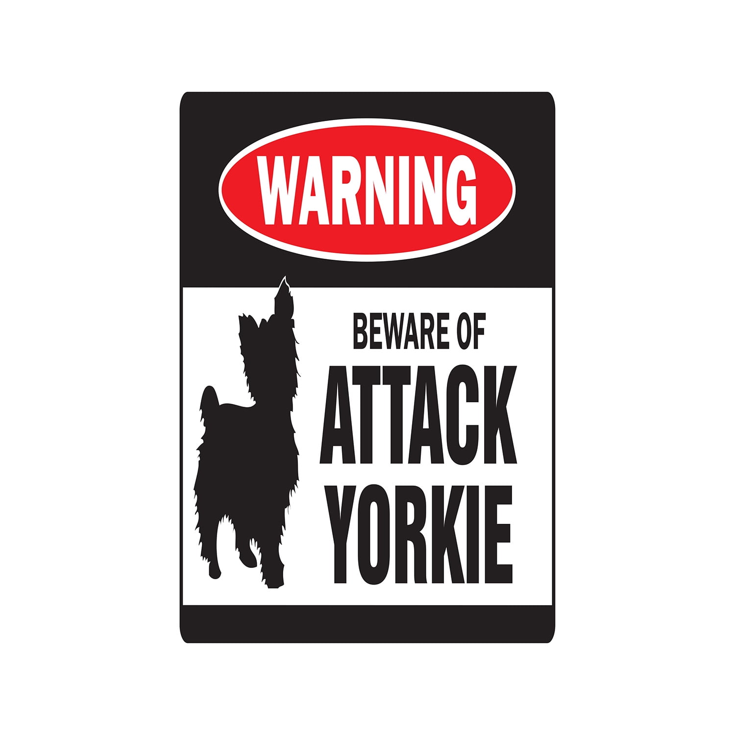 SignMission Z-A-Beware Of Attack Yorkie 7 x 10 in. Beware of Attack ...