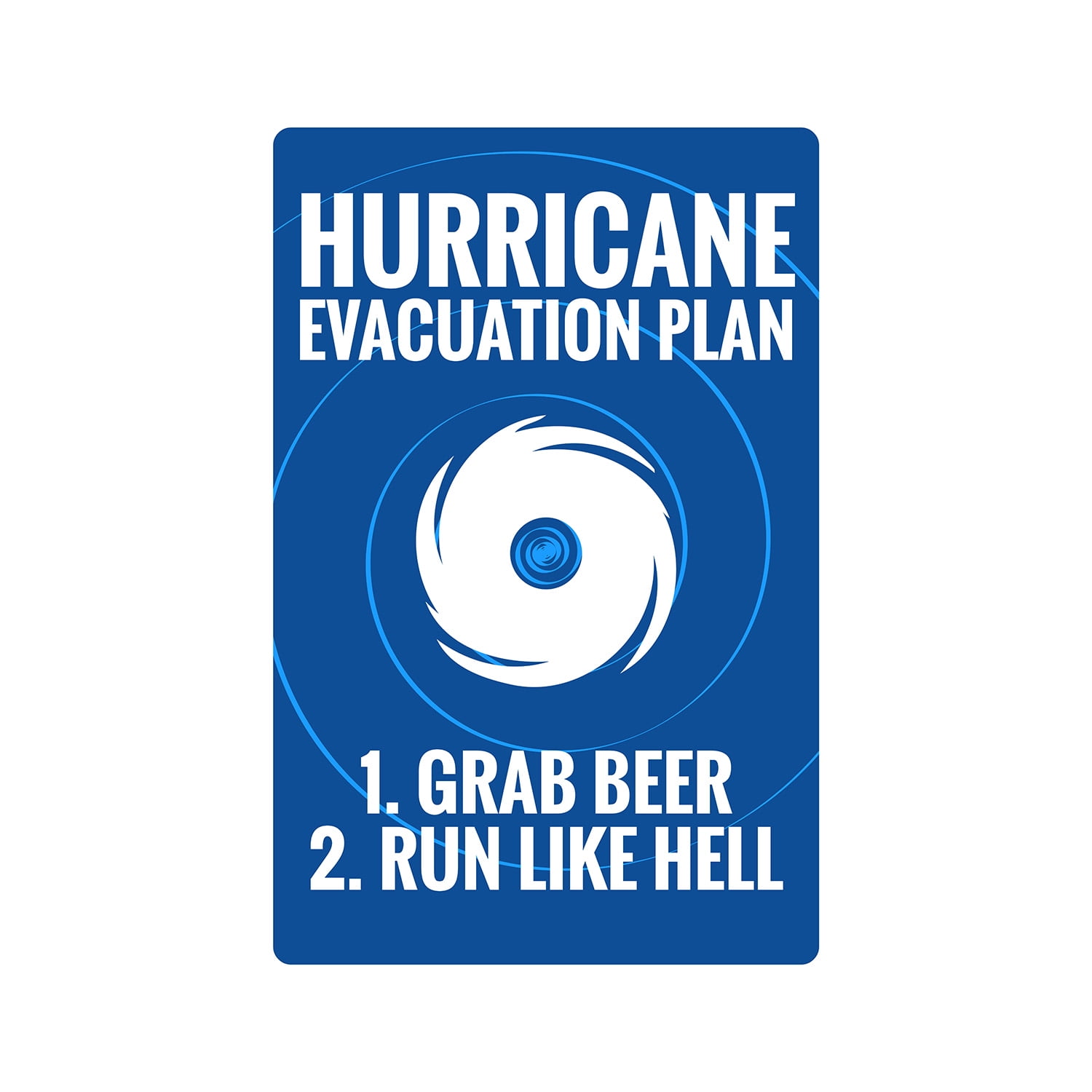 SignMission Z-A-Hurricane Evacuation Plan 7 x 10 in. Hurricane ...