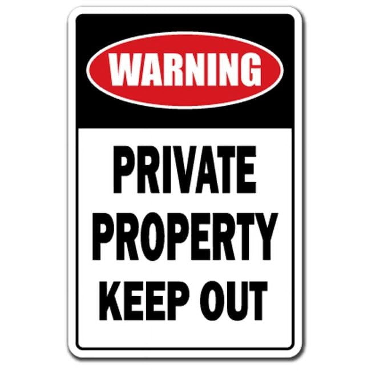 SignMission Z-A-Private Keepout Private Property Keep Out Parking ...