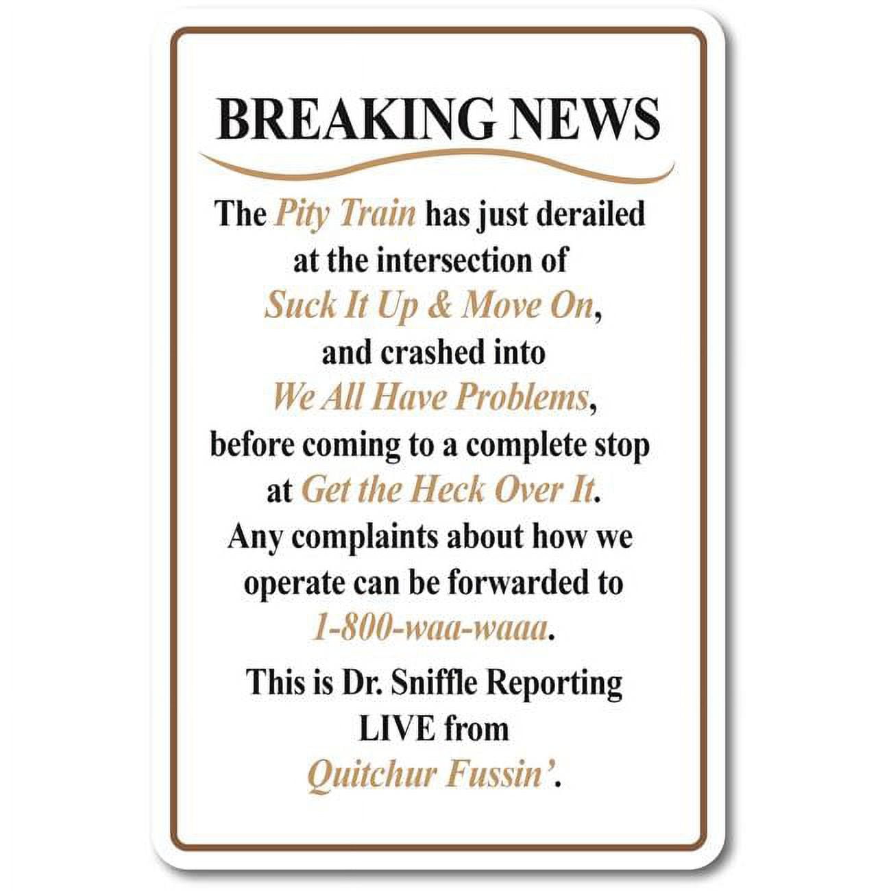 Breaking News Decal | Indoor/Outdoor | 12" Tall - Walmart.com