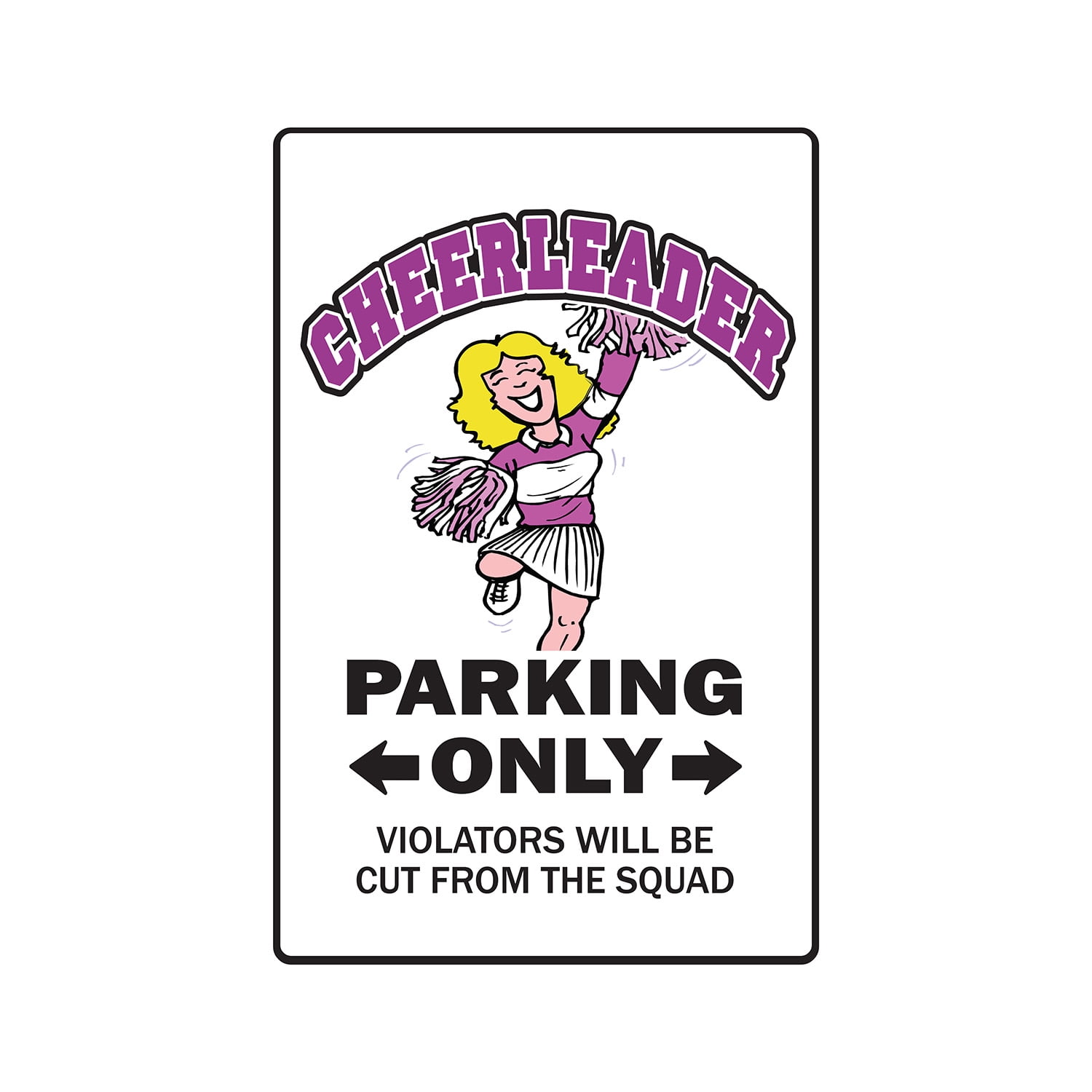 SignMission Z-Cheerleader 8 x 12 in. Cheerleader Sign - Leader ...