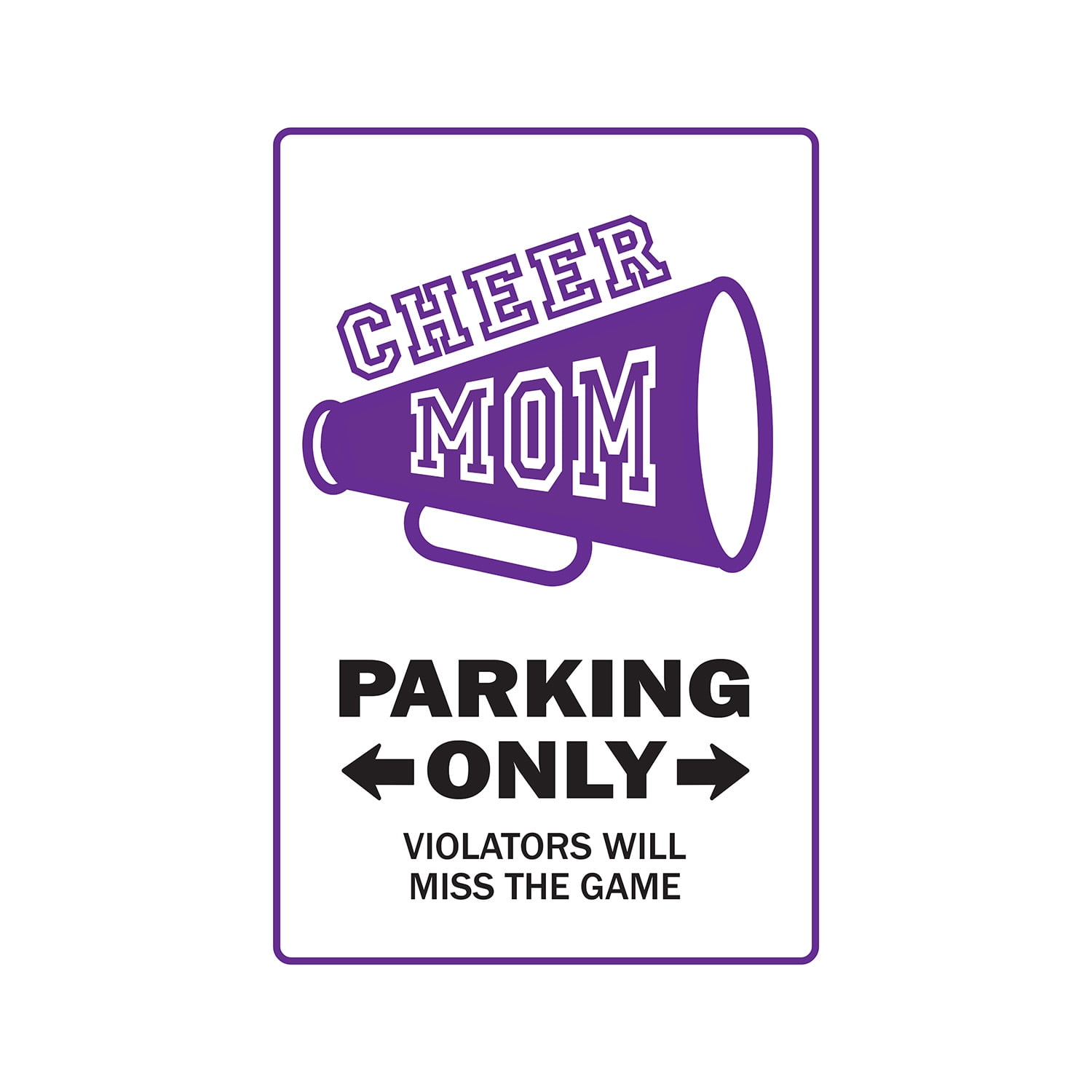 SignMission Z-Cheermom 8 x 12 in. Cheer Mom Sign - Leader Cheerleader ...