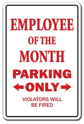 SignMission Z-Employee 12 x 8 in. Employee of The Month Novelty Sign ...