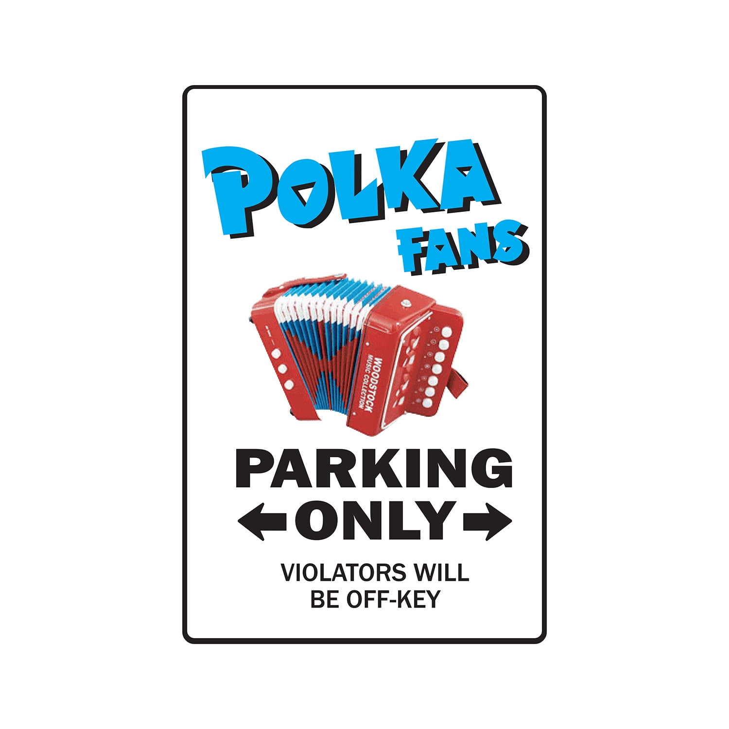 SignMission Z-Polkafan 8 x 12 in. Polka Fan Sign - Walmart.com