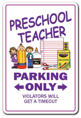 SignMission Z-Preschool Preschool Teacher Sign - Walmart.com