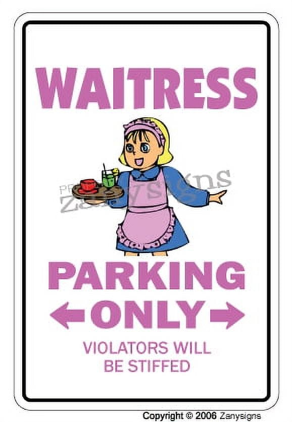 SignMission Z-Waitress 8 x 12 in. Waitress Sign - Server Restaurant ...