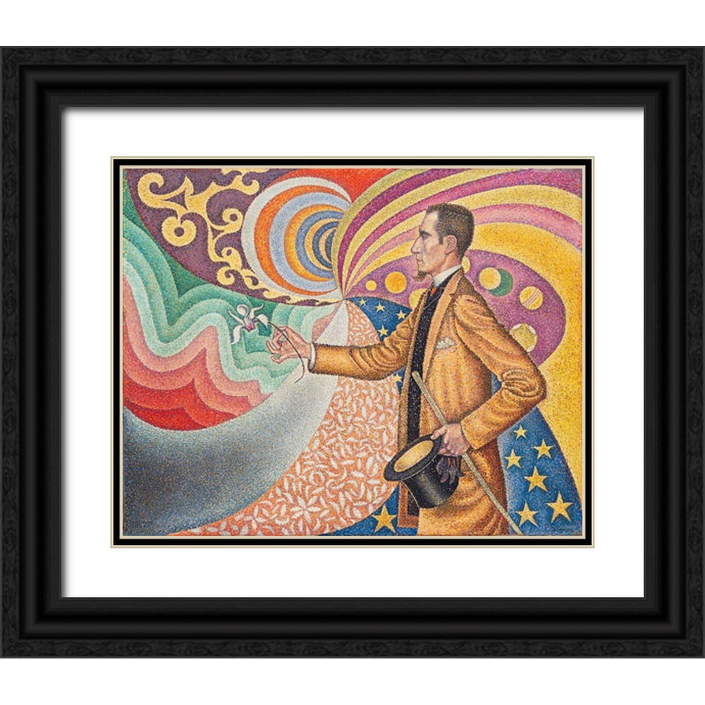 Signac, Paul 14x12 Black Ornate Wood Framed with Double Matting Museum ...