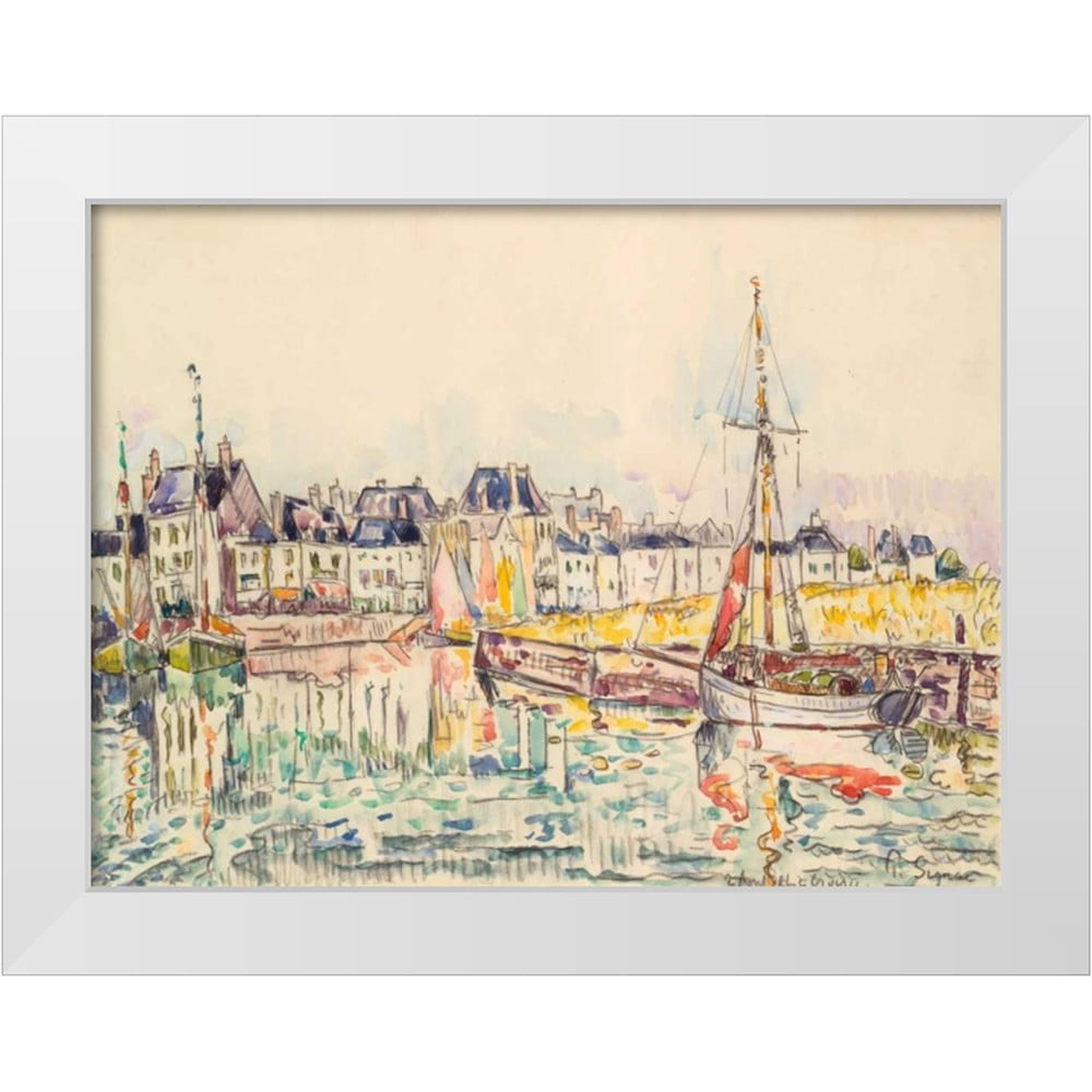 Signac, Paul 24x19 White Modern Wood Framed Museum Art Print Titled ...