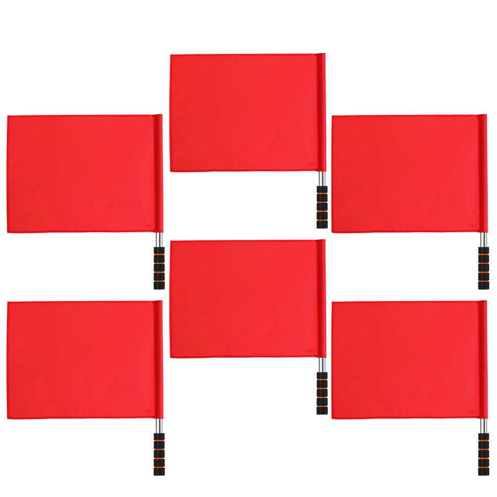 Signal Flag Bearer Hand Waving Flags Sports Handheld 6 Pcs Referee Fan ...