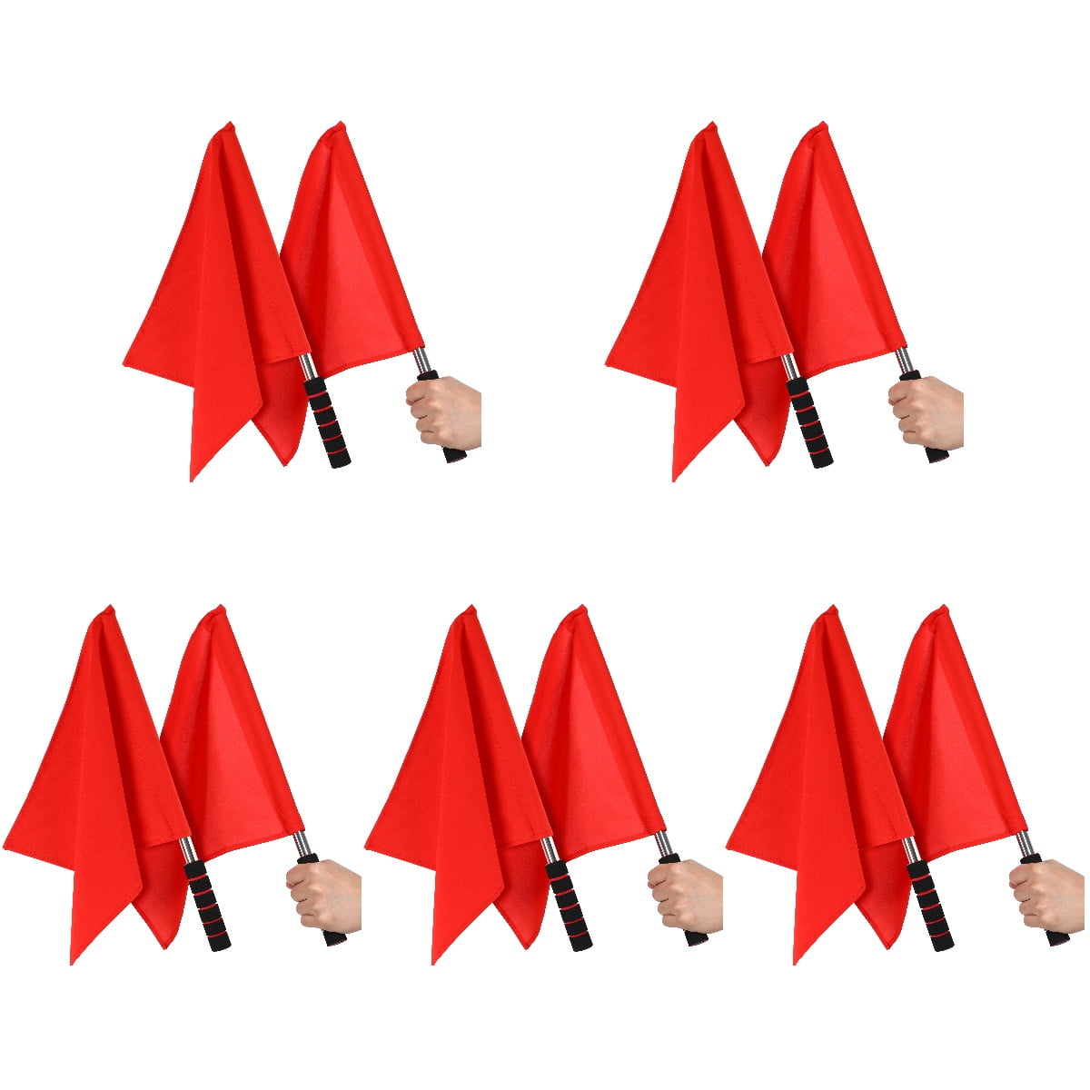 Signal Flag Referee Hand Flags Capture The for Competition Football Red ...