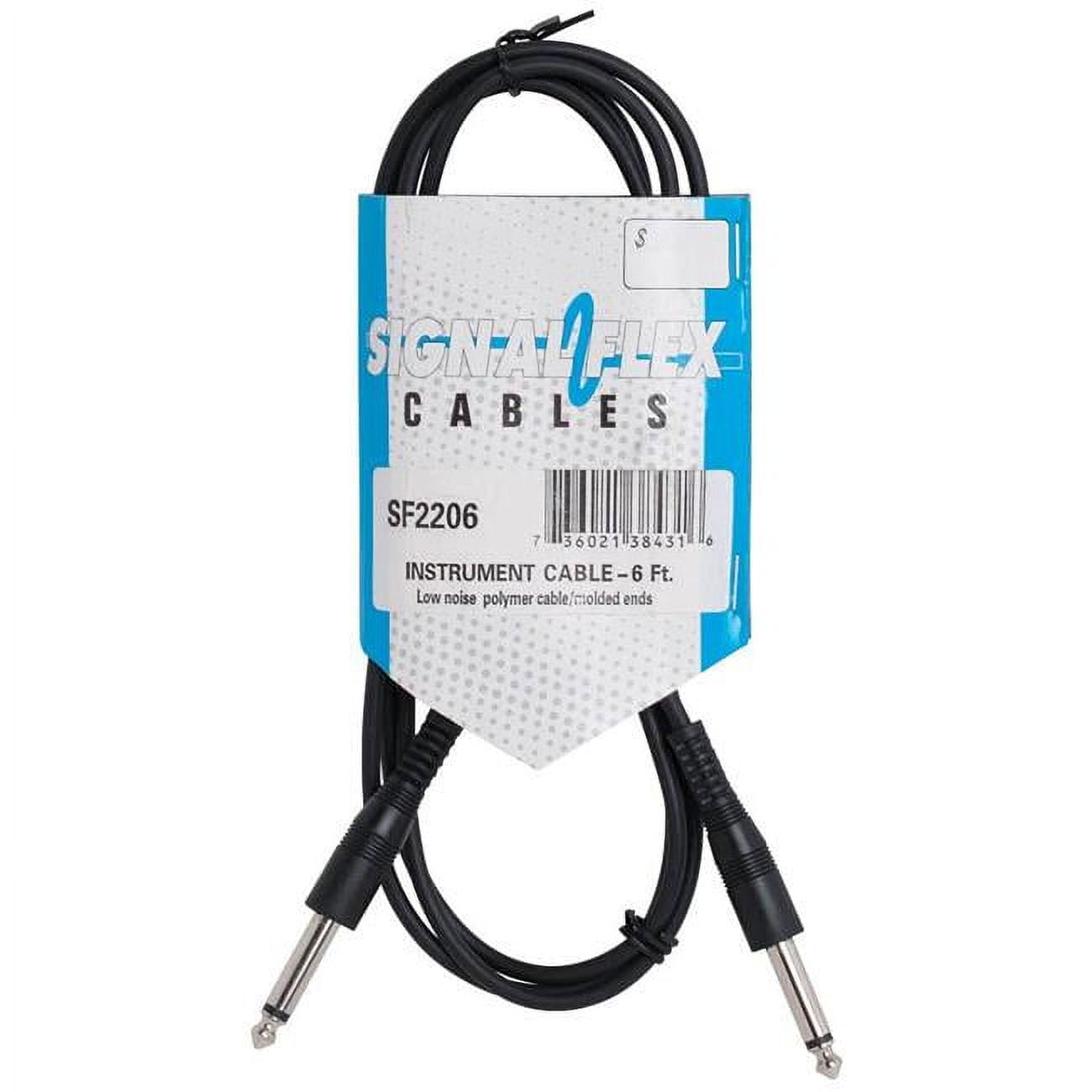 Signal Flex SF2206-U 6 ft. Instrument Cable Molded End - Walmart.com