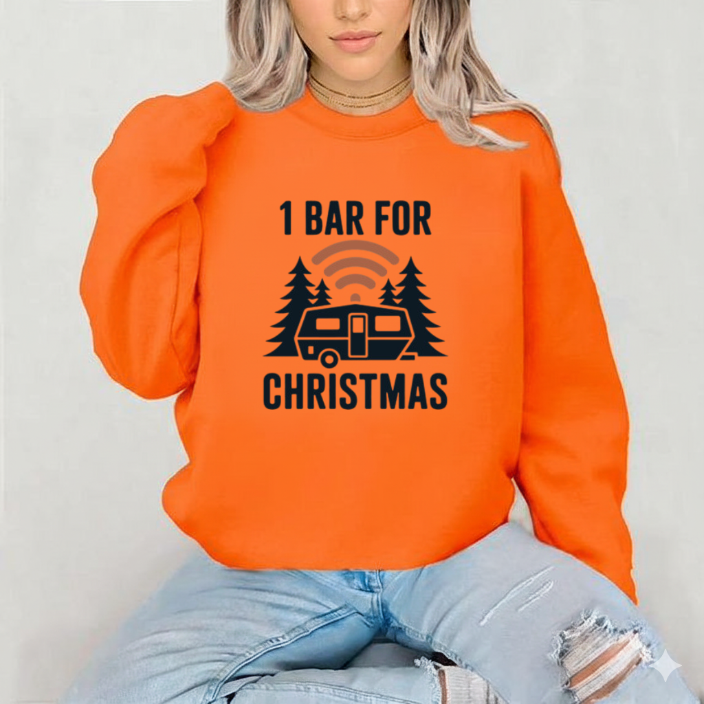 Signal Maximum Spirit WiFi Holiday Camper Minimal Cozy Sweatshirt, up ...
