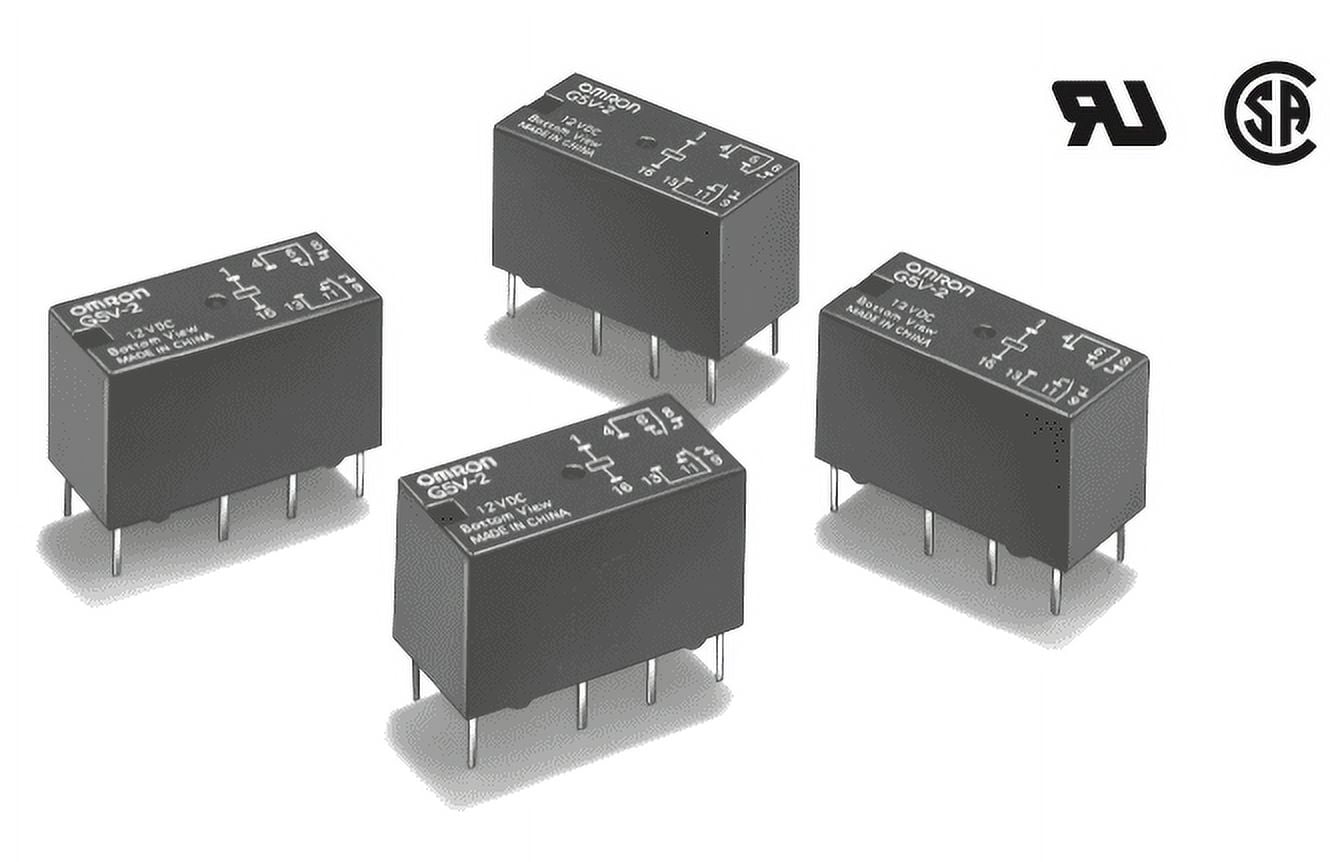 Signal Relay; 24 VDC 2 Amps; 2C DPDT Fully sealed; Standard - Walmart.com