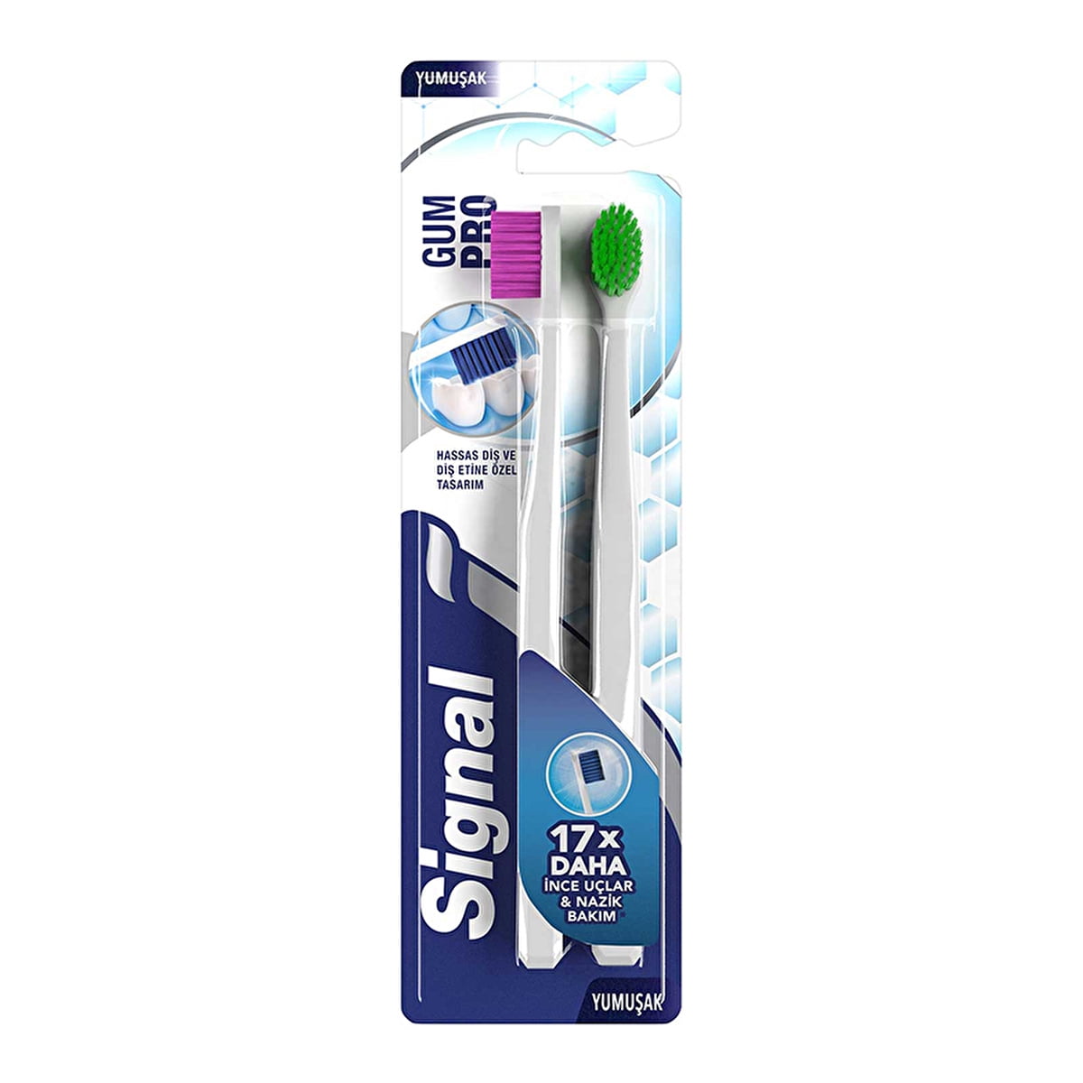 Signal Toothbrush Gum Pro Gentle Care Soft 1+1 - Walmart.com
